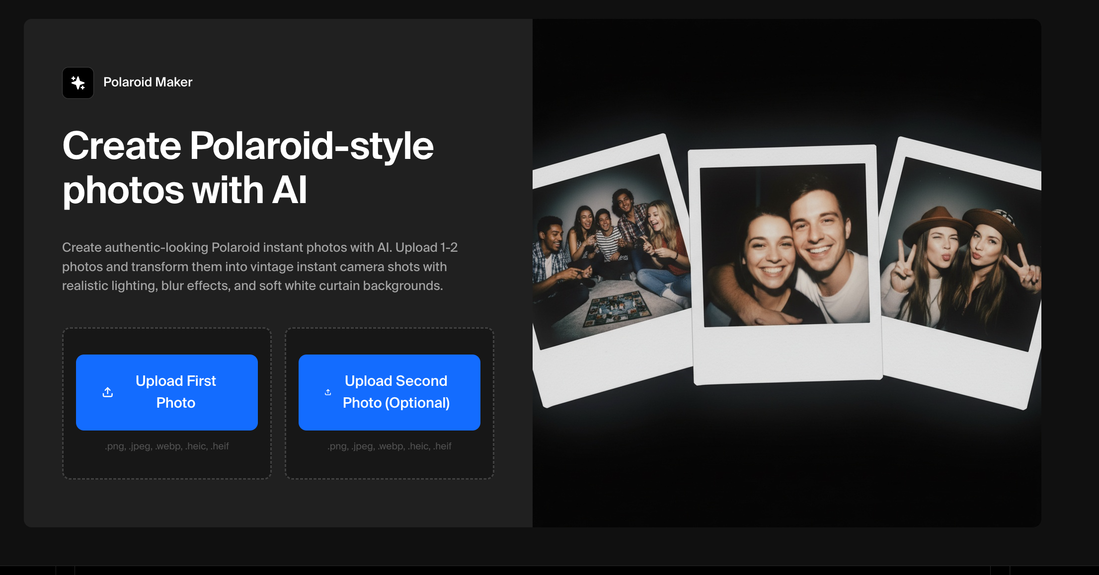 AI Polaroid Photo Generator - Create Vintage Instant Photos | Krea